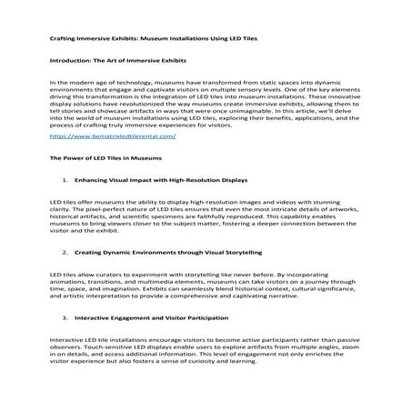 Be Matrix Led Tile Rentals.pdf