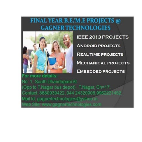 BE final year projects | PDF