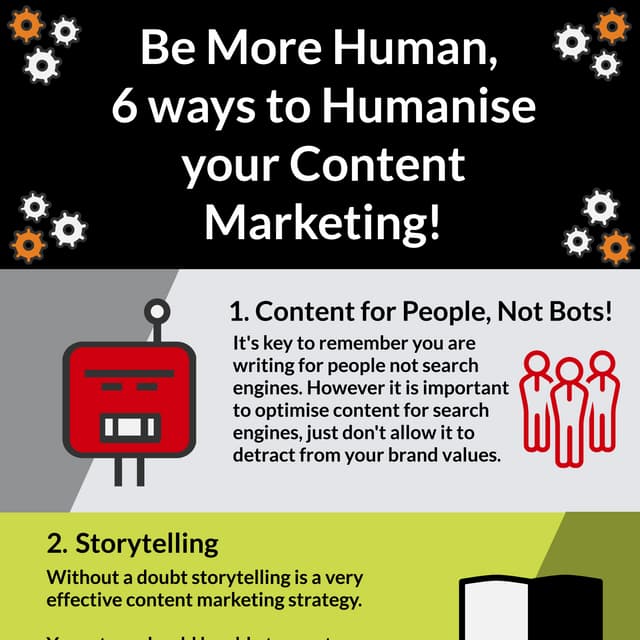 Be more human, 6 way to humanise your marketing content | PDF
