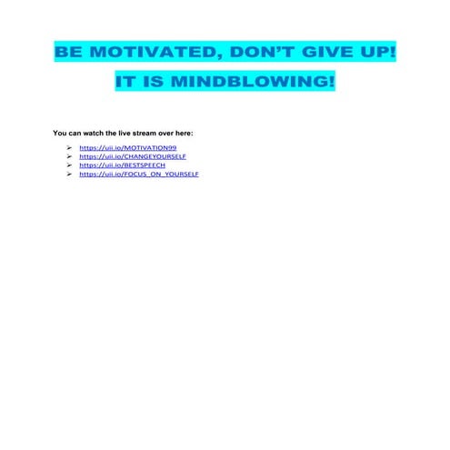 Be motivated | PDF
