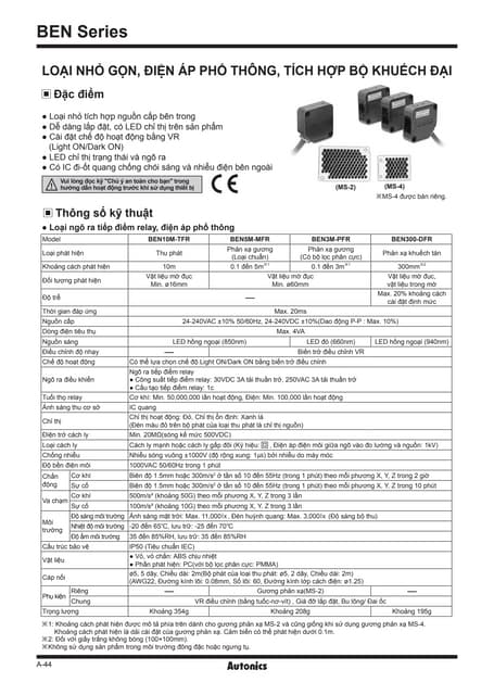 Catalog Photoelectric Sensor Autonics BA Series - Beeteco | PDF