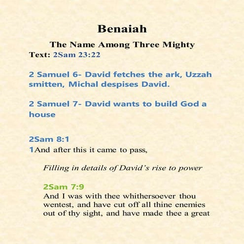 Lesson 1: David's Mighty Three | PPTX