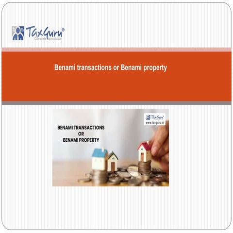 Benami transactions or Benami property.pptx