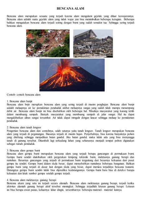 10 bencana alam di indonesia & asia | PDF