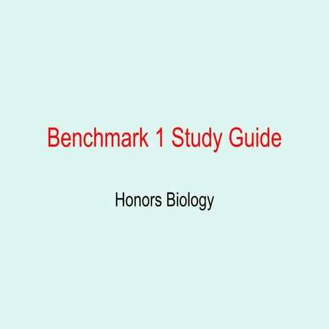 Benchmark 1 study guide | PPT