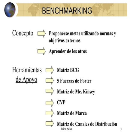 Benchmarking gestion por procesos | PPTX