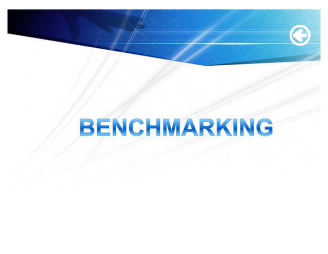 Benchmarking In Total Quality Management | PPTX