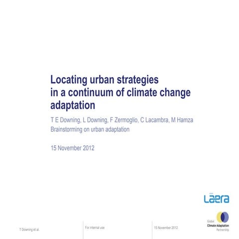 Benchmarking Urban Adaptation Pptx Business Business And Finance