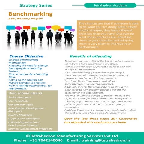 Benchmarking Workshop By Tetrahedron Pdf