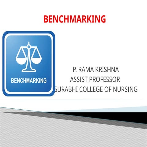 BENCHMARKING FOR B.SC NURSING IV YEAR STUDENTS .pptx
