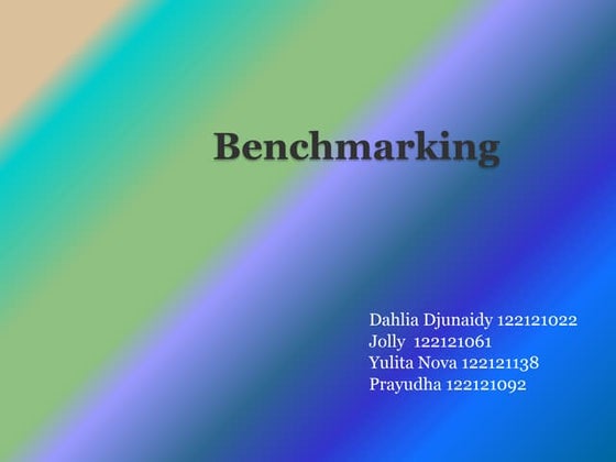 Benchmarking | PPT