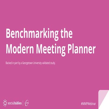 Benchmarking the Modern Meeting Planner | PPT