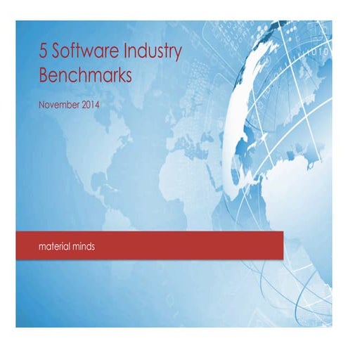 5 Software Industry Benchmarks | PDF