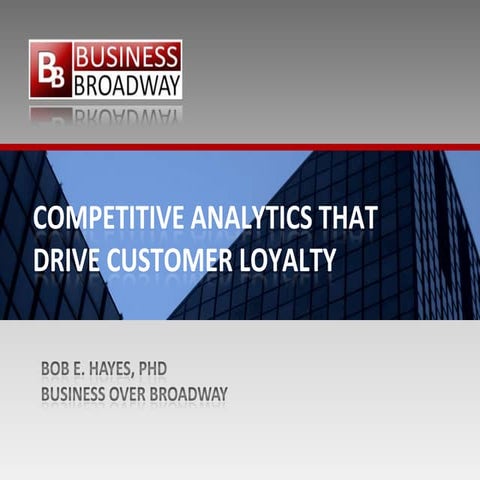 Competitive Analytics that Drive Customer Loyalty | PPTX | Marketing ...