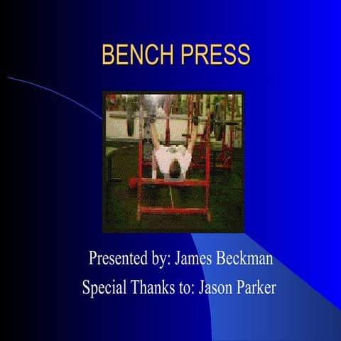 Bench press power point | PPT
