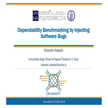 Dependability Benchmarking By Injecting Software Bugs Ppt 