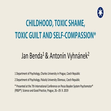 Childhood, toxic shame, toxic guilt and self-compassion | PDF