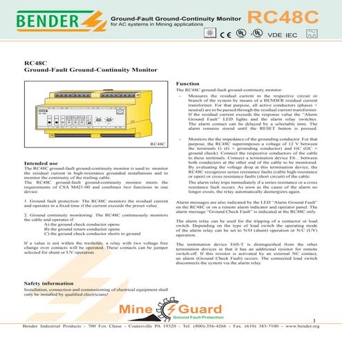 Bender rc48 c | PDF