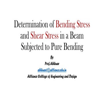 Bending stress and shear stress for Asymmetric I-Section. | PDF