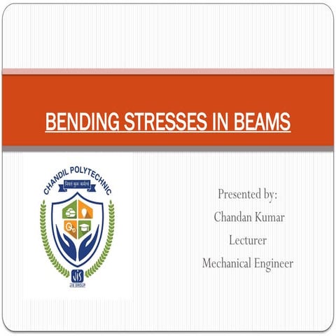 Module 4 flexural stresses- theory of bending | PPTX