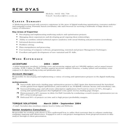 Ben Dyas Resume | DOC