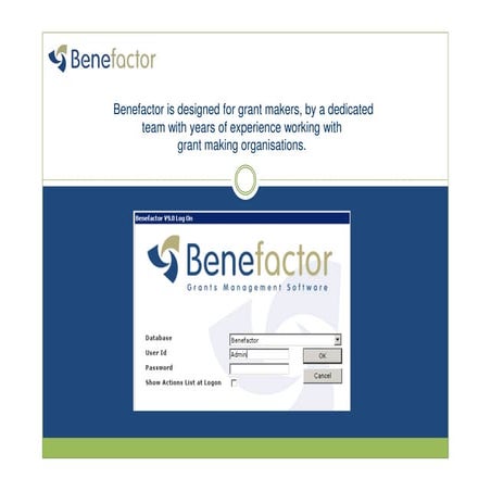Benefactor for Grant Making Organisations | PDF | Government Support ...