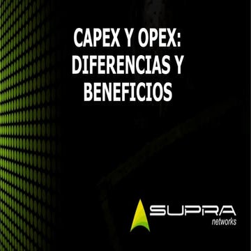 CAPEX y OPEX: Diferencias y beneficios | PDF