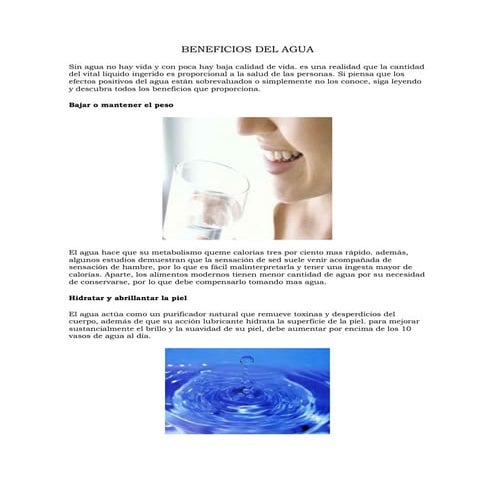 Triptico del agua | DOC