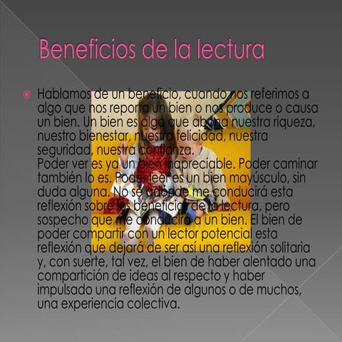 Beneficios de la lectura | PPTX
