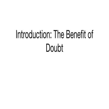 Benefit of doubt and effect on victim.pptx