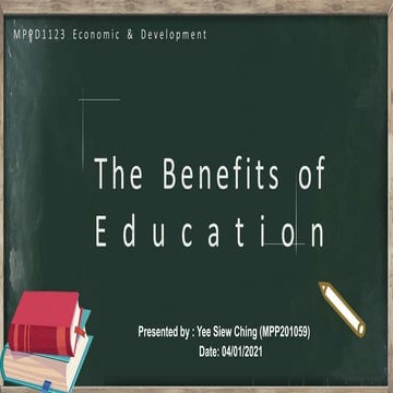 Benefit of education | PPTX