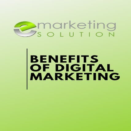 Benefits digital marketing digiknowhow | PDF