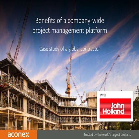 Benefits of a Company-wide Project Management Platform - Webinar, July ...