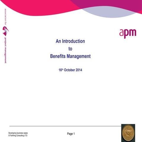 APM Presents - Joining the dots - Programme Management in action