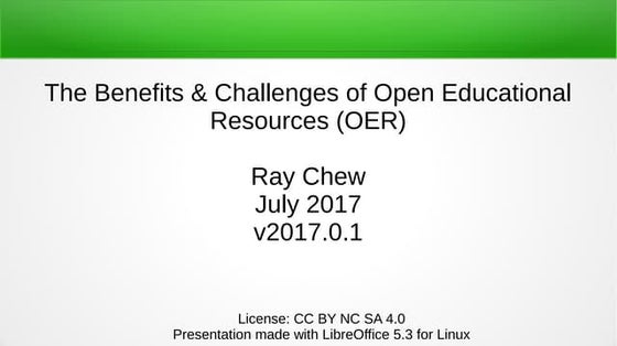 Open educational resources (oer) power point | PPTX | Education