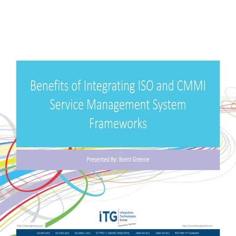 Benefits of Integrating ISO and CMMI Service Management System ...