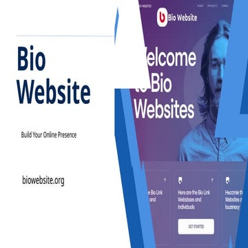 Discover the Power of a Professional Bio Website | PPT