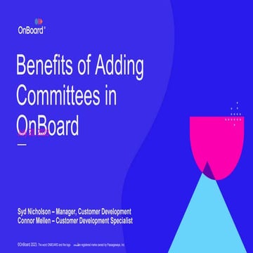 Benefits of Adding Committees in OnBoard | PPT
