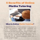 Benefits of an online math tutoring | PDF