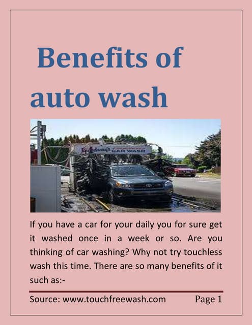 The correct way to wash a car | PDF