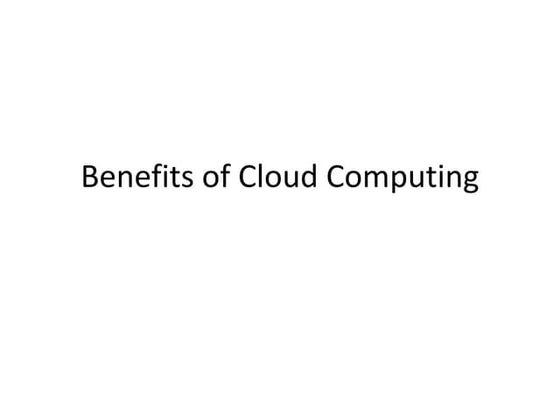 Cloud Computing | PPT