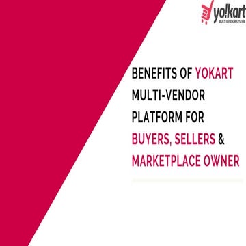 YoKart - A Complete Multi-Vendor Marketplace Solution for Your eCommerce Business | PDF