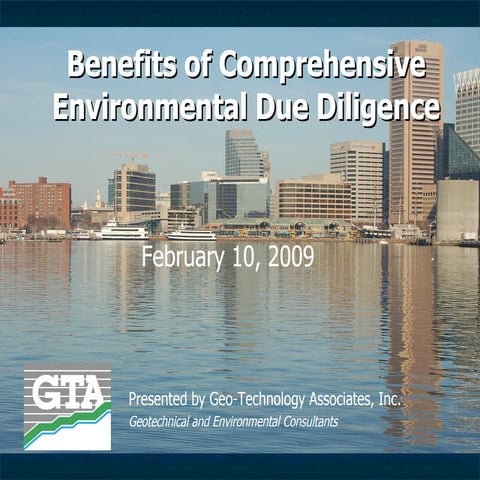 Benefits Of Comprehensive Environmental Due Diligence | PPT