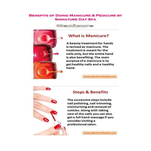 Benefits of Doing Manicure & Pedicure | PDF