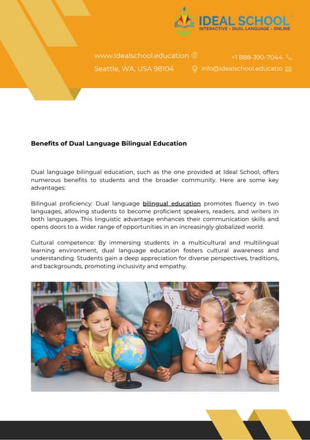 Dual Language Bilingual Education | PPTX | Education