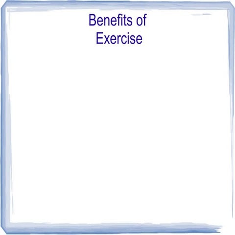 Benefits of exercise | PPT