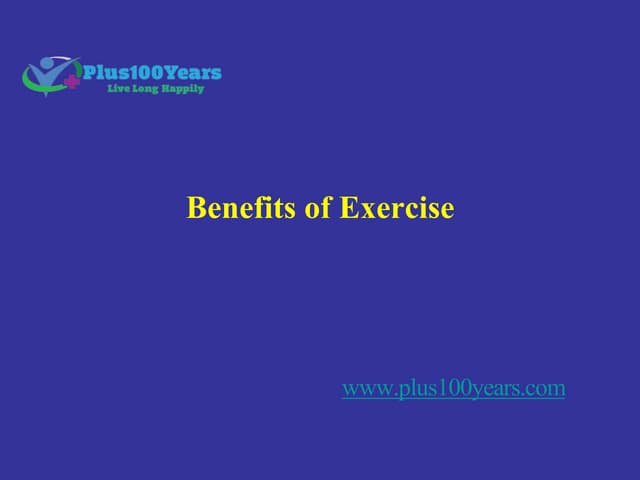 Benefits of Exercise | PPT