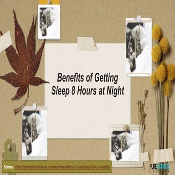 Importance of sleep | PPTX