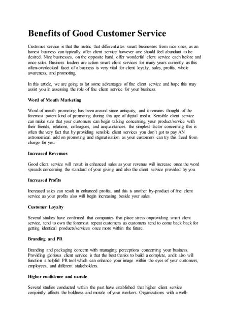 Importance Of Customer Relationship Management -CRM | PPT