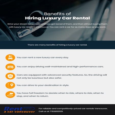Benefits of Hiring Luxury Car Rental | PDF | Auto Rentals | Automotive